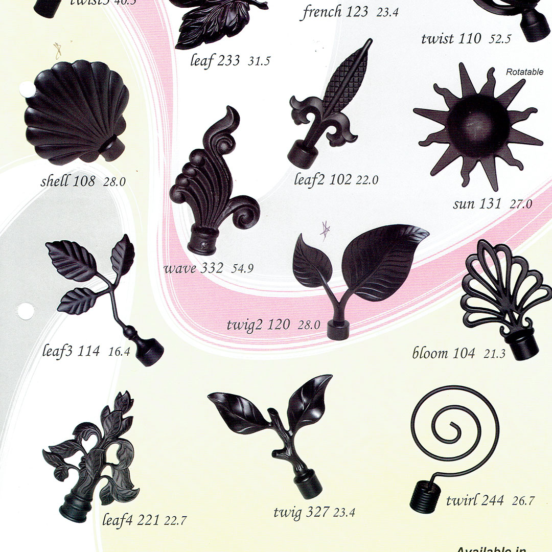 Decorative Curtain Finials | LMH